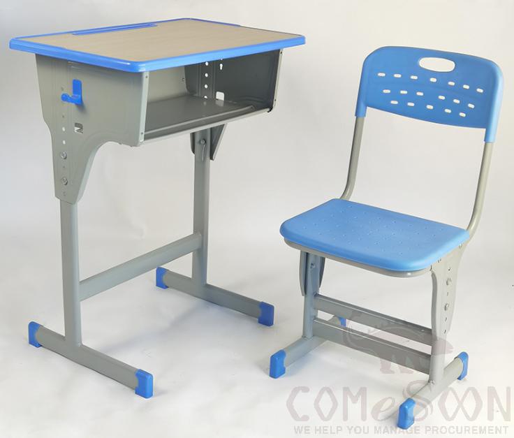 School Desks And Chairs,Plastic + Metal Desk | COMESOON