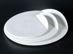 10" Stone Grain Folded Edge Round Plate | COMESOON