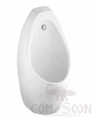 Wall-Mounted Rear Inlet Urinal, Ceramic, L354*W324*H758mm, White, Class ...