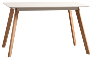 Table, MDF spray paint table top + spray iron frame + beech wood legs ...