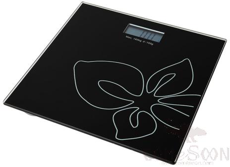 Digital Glass Body Scale，6mm tempered safety glass，L300*W300*H22mm ...